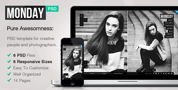 15+ Beautiful PSD Photography Templates - DesignMaz