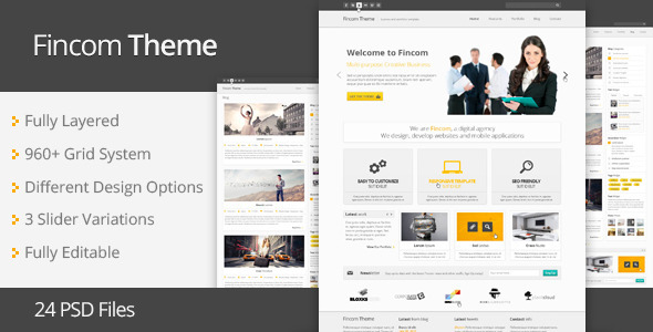 30+ Best Creative MultiPurpose PSD Templates 2014