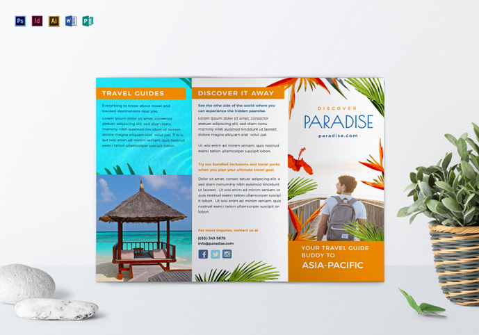 40 Best Travel And Tourist Brochure Design Templates 2018 Designmaz